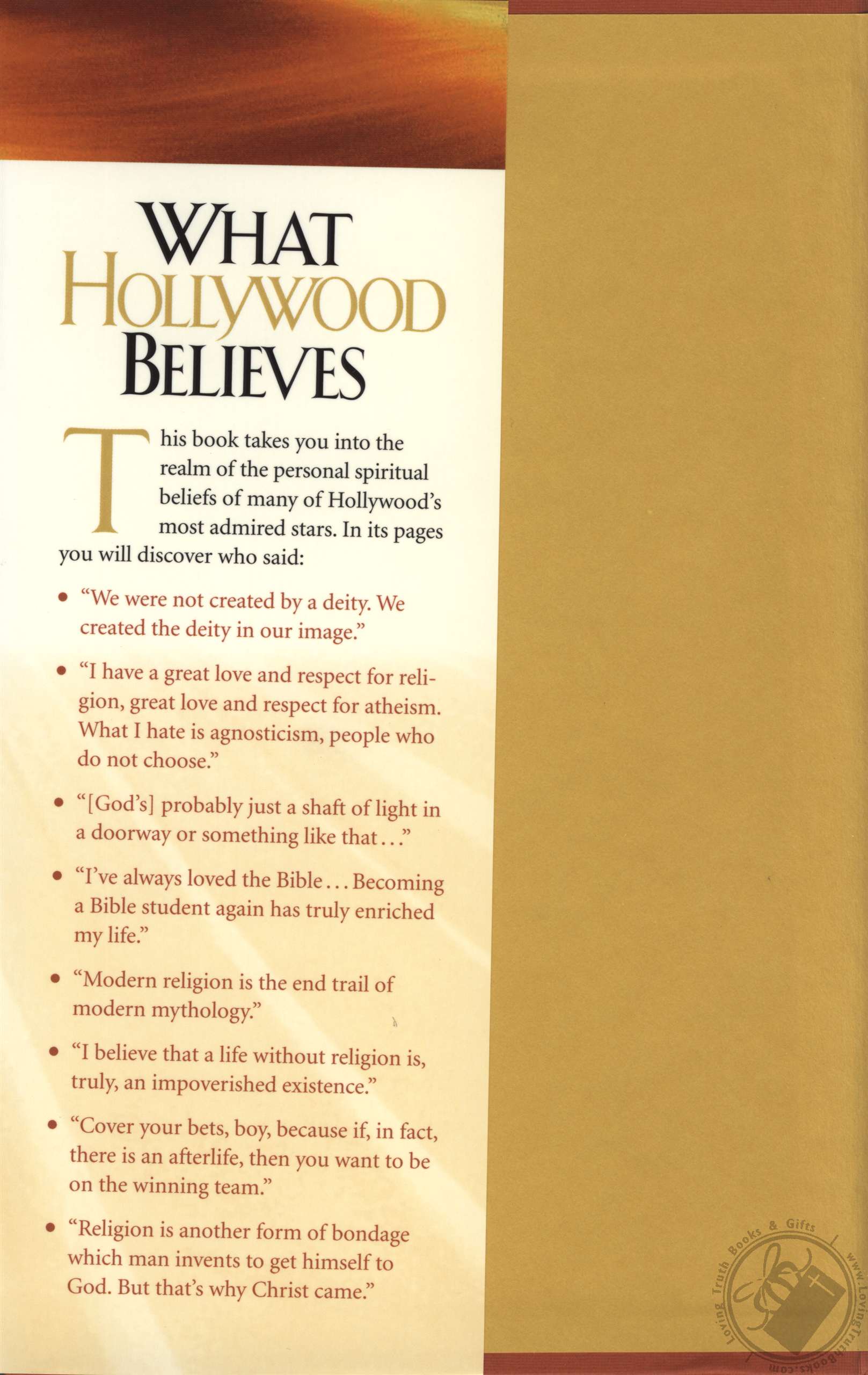 What Hollywood Believes by Ray Comfort (CD / Audio) (Loving Truth Books ...