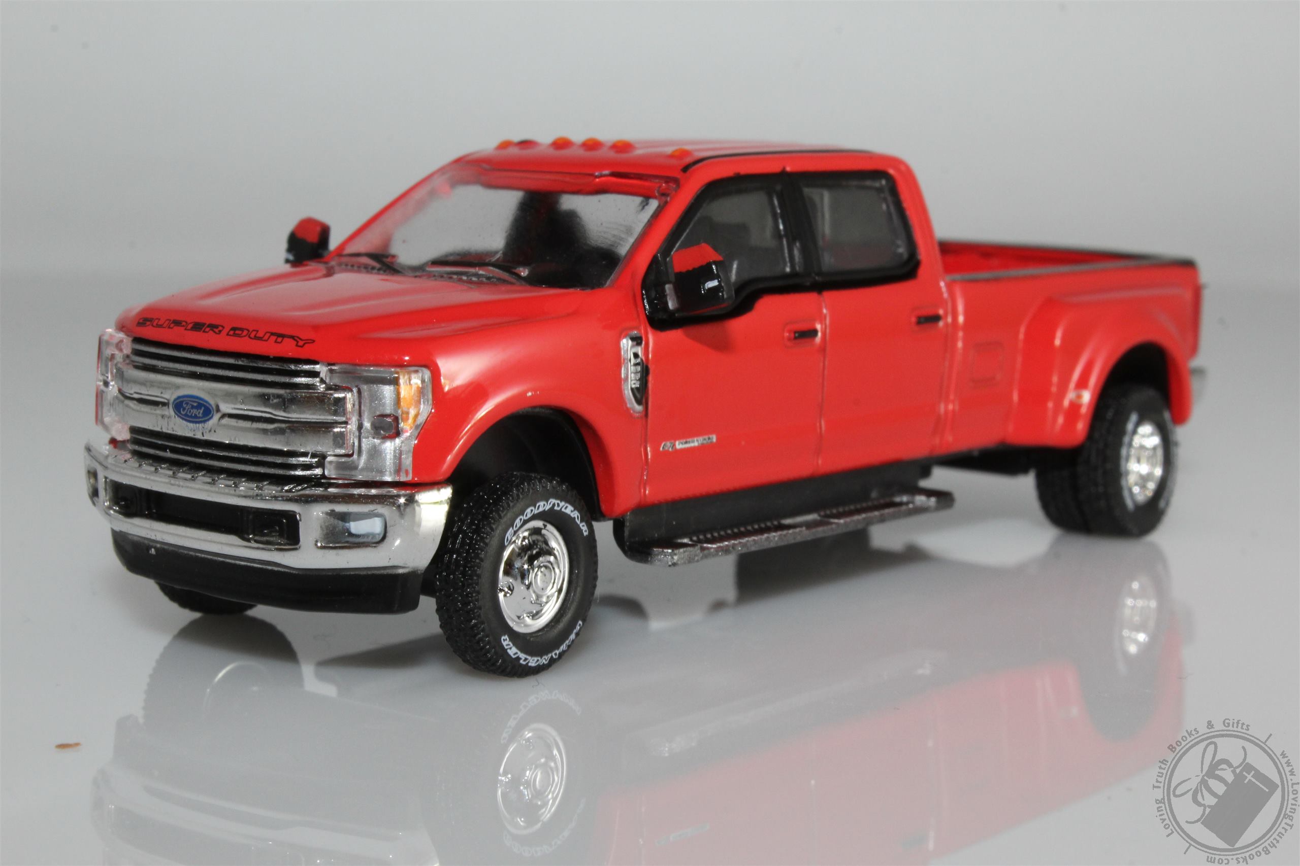 2018 Ford F-350 Dually Pickup Truck, With Gooseneck Trailer 1:64 Scale ...