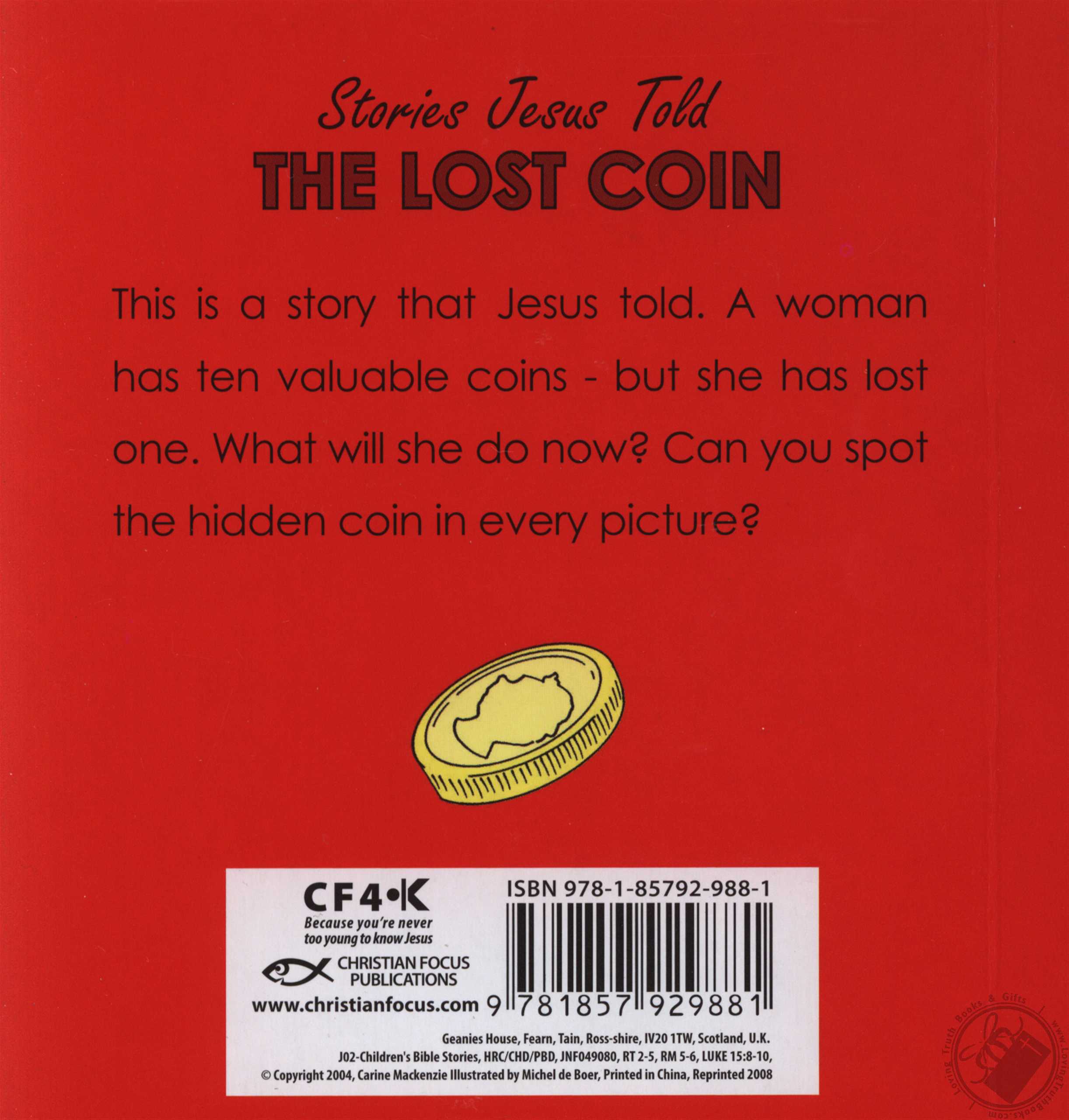 The Lost Coin (Stories Jesus Told Board Books for Toddlers) OUT OF ...