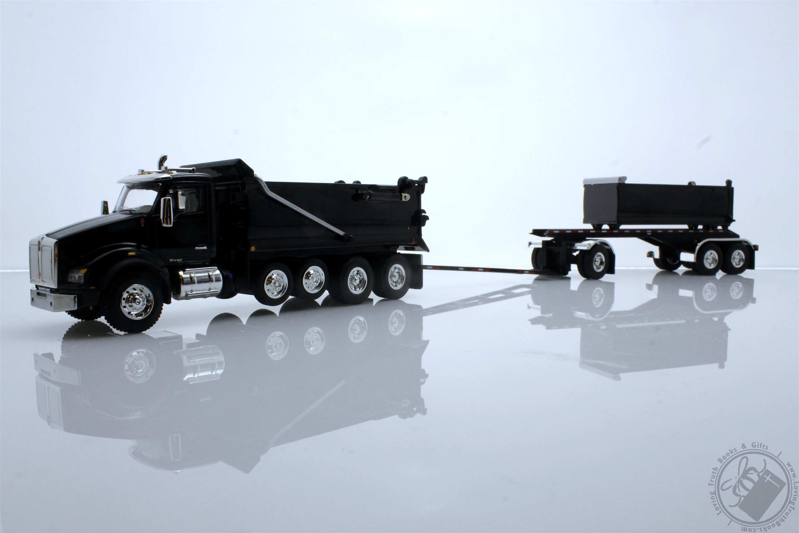 Kenworth T880 Rogue Dump Truck and Rogue Transfer Dump Trailer in Black ...