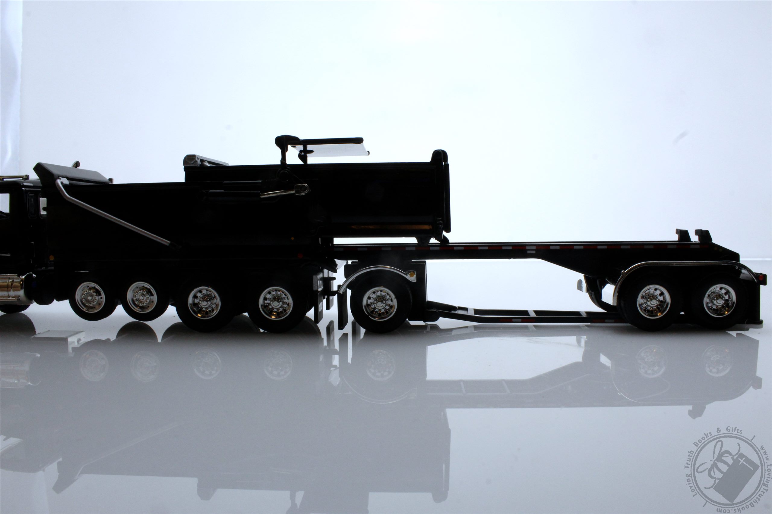 Kenworth T880 Rogue Dump Truck and Rogue Transfer Dump Trailer in Black ...