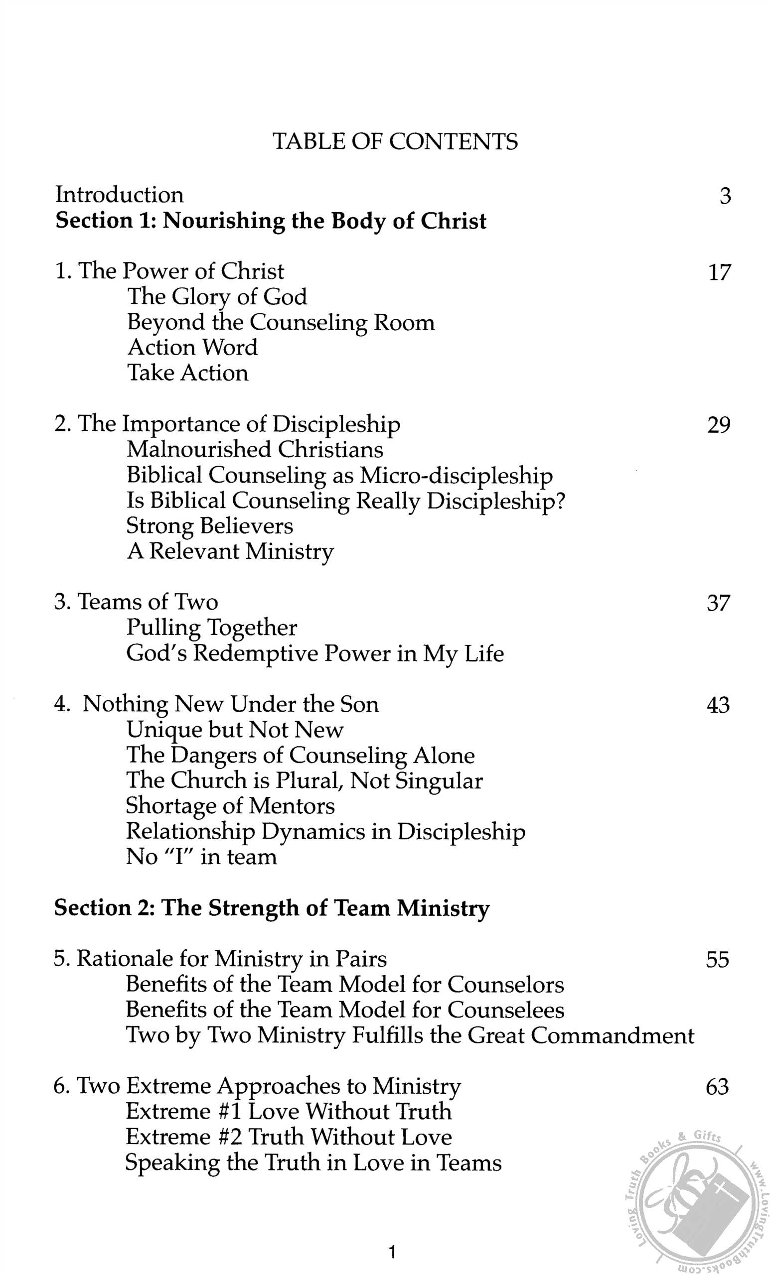 Strength in Numbers: The Team Approach to Biblical Counseling by Mark E ...