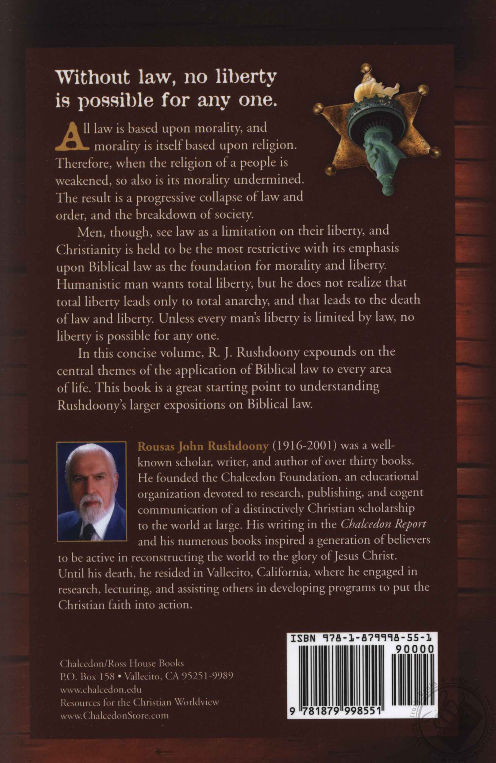 Law and Liberty by R. J. Rushdoony (Book / Paperback) (Loving Truth ...