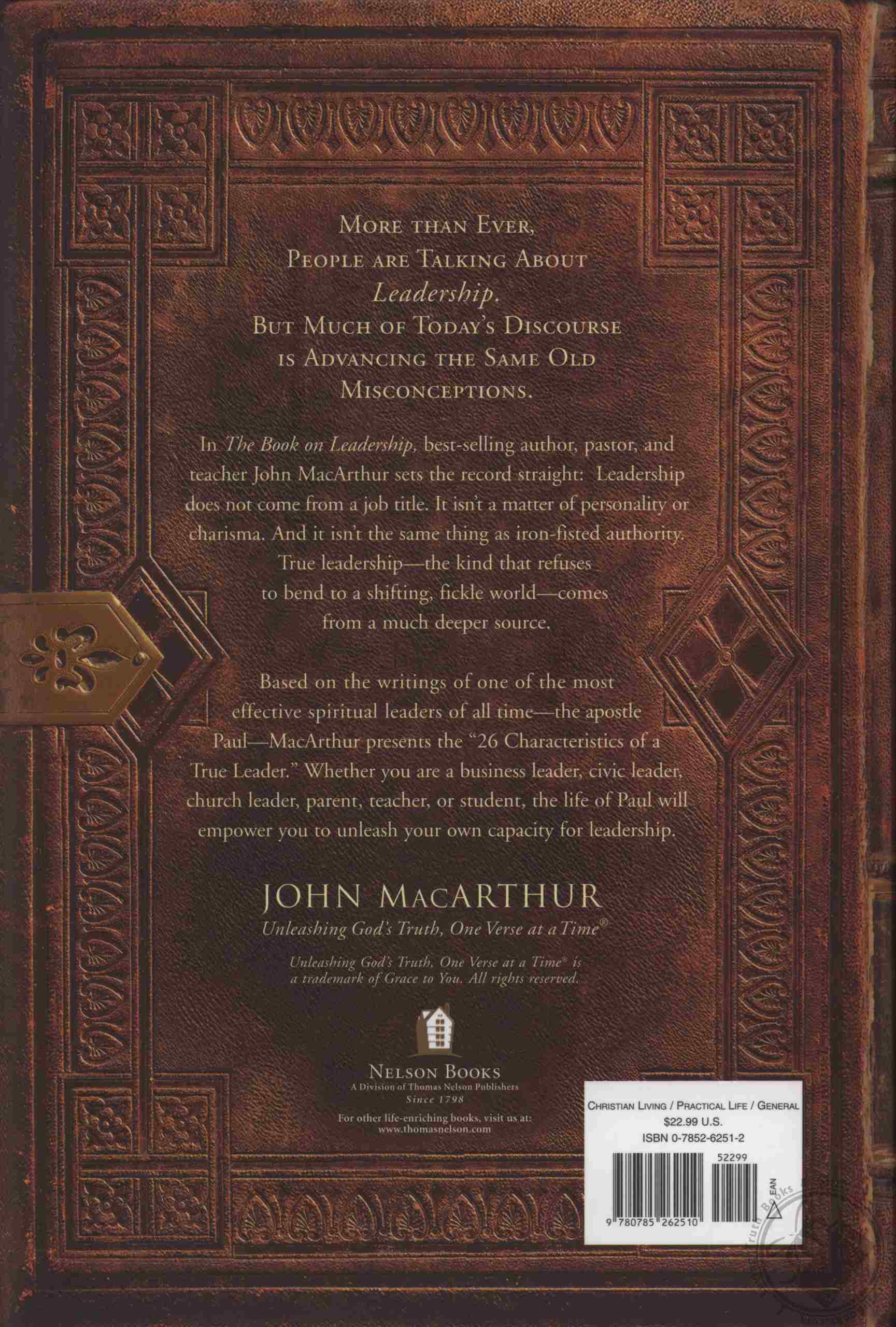 The Book on Leadership by John MacArthur (Book / Paperback) (Loving ...